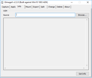 GImageX - GUI for Windows Imaging - AutoIt Consulting